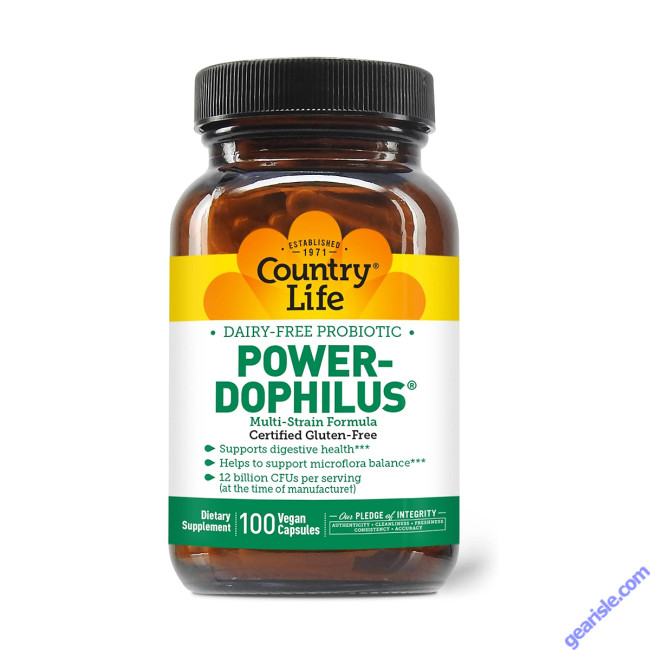 Country Life Power Dophilus 12 Billion CFUs Boosting Immune System 100 ...