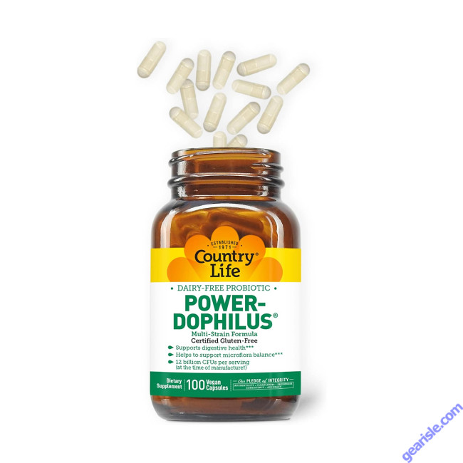 Country Life Power Dophilus 12 Billion CFUs Boosting Immune System 100 ...