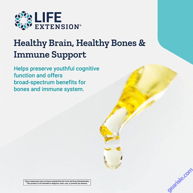 Life Extension Liquid Vitamin D3 50mcg 2000 IU 29.57ml Unflavored