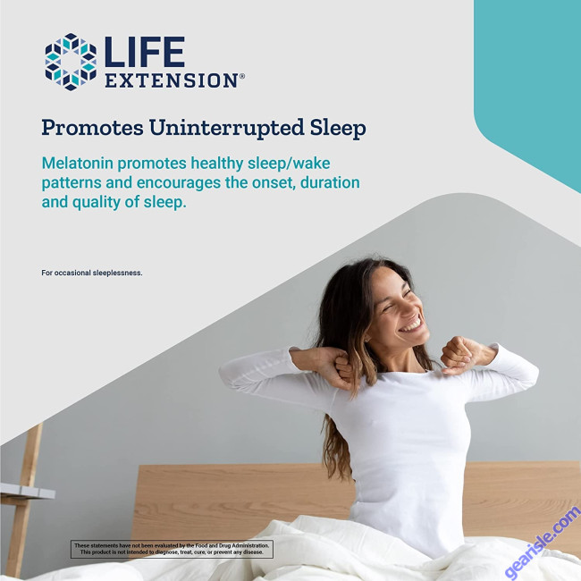 Life Extension Melatonin IR/XR Restful Sleep Support 60 Caps